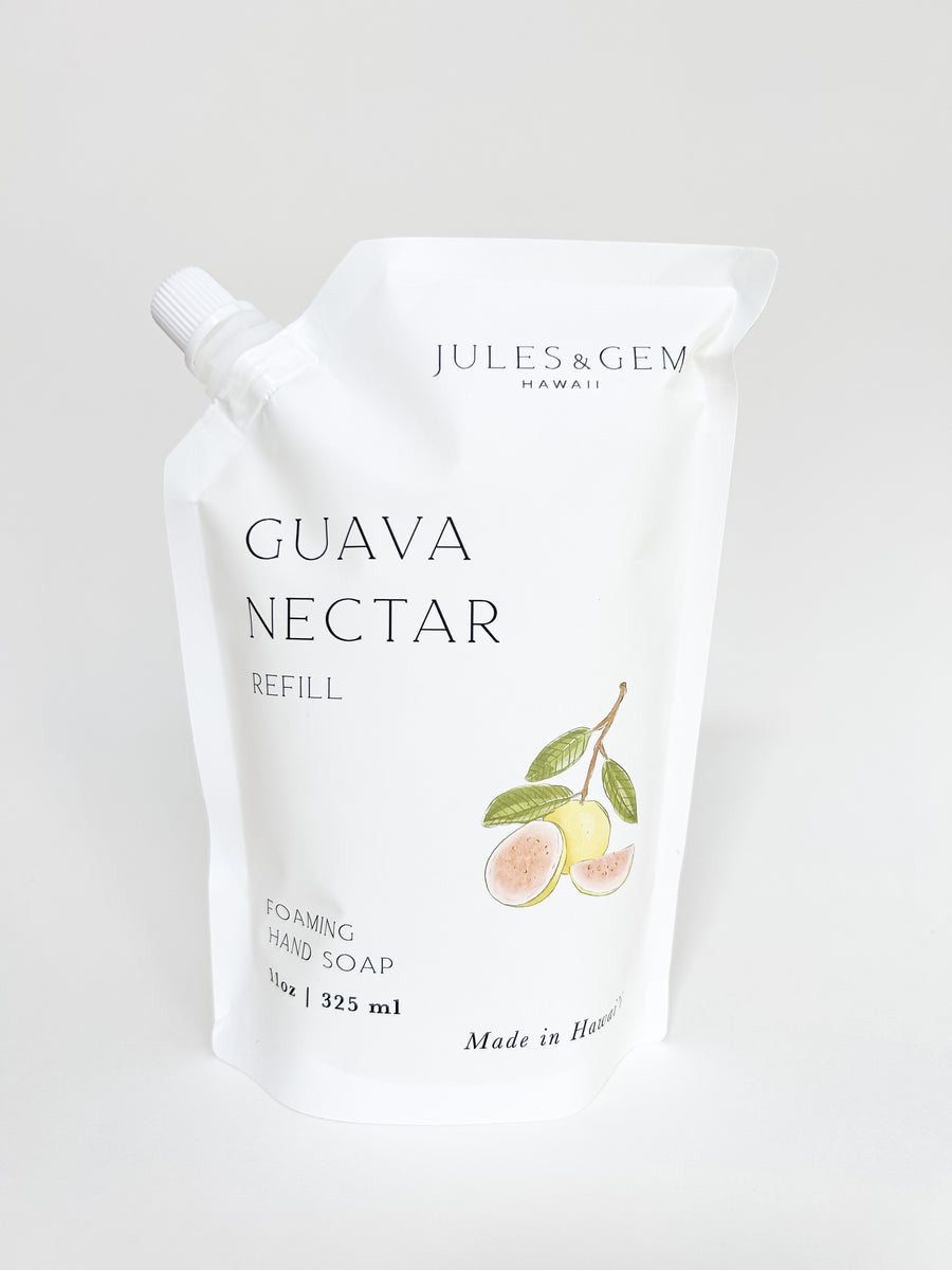 Guava Nectar Foaming Hand Soap Refill – Jules & Gem Hawaii