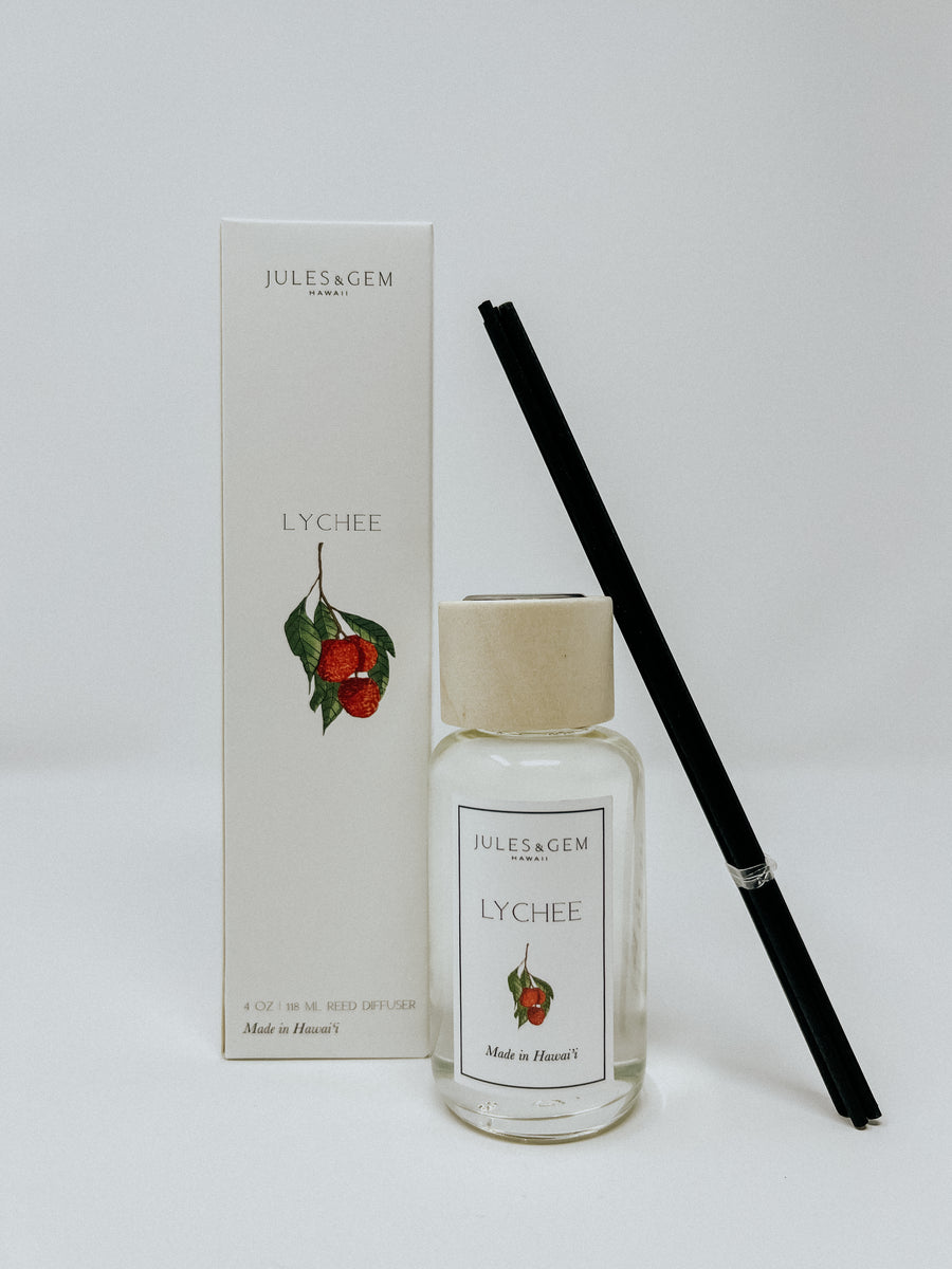Lychee Reed Diffuser – Jules & Gem Hawaii