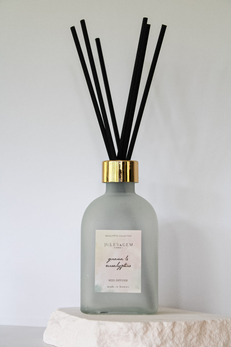 Guava Eucalyptus 8 oz Reed Diffuser – Jules & Gem Hawaii