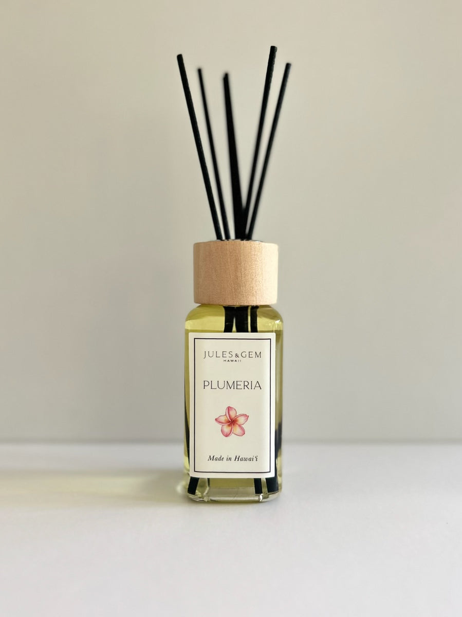 Plumeria 4 oz Reed Diffuser – Jules & Gem Hawaii