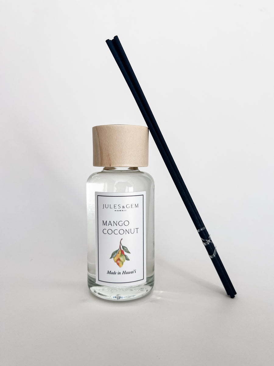 Mango Coconut 4 oz Reed Diffuser – Jules & Gem Hawaii