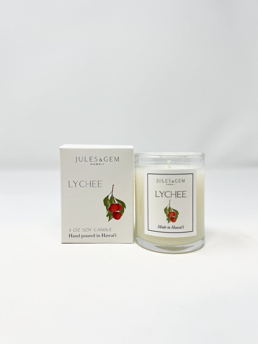 Lychee 3 oz Candle – Jules & Gem Hawaii